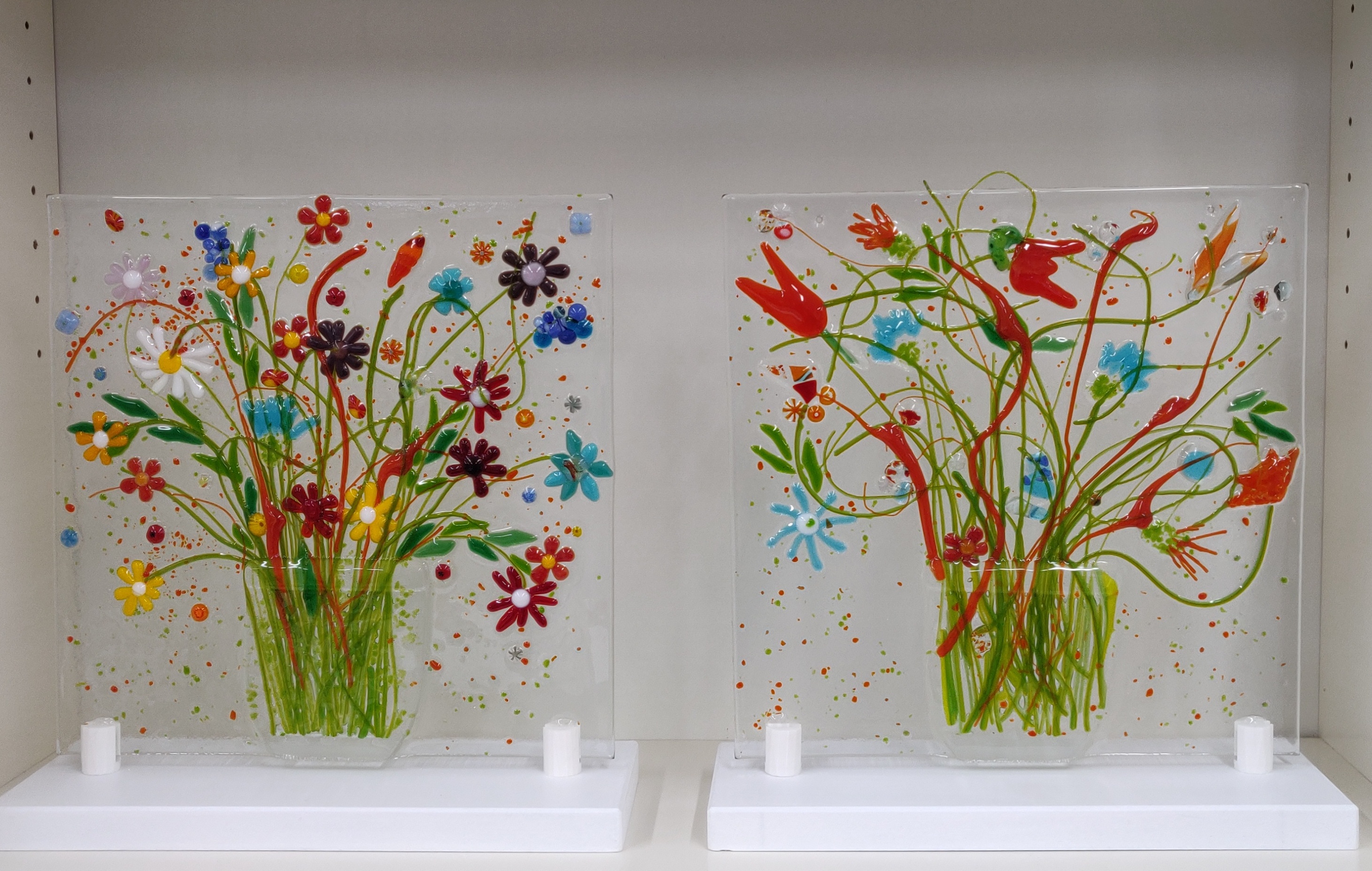Glas Atelier Mozaineke - Bloemschikken met glas